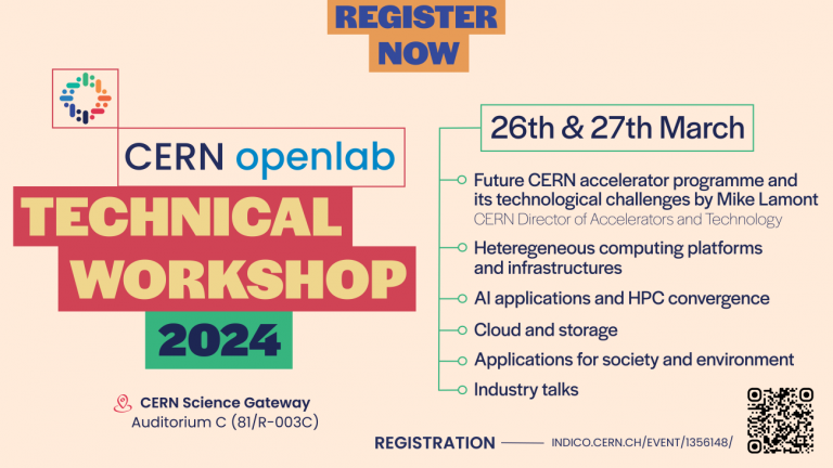 The 2024 CERN openlab technical workshop: a unique opportunity for ...