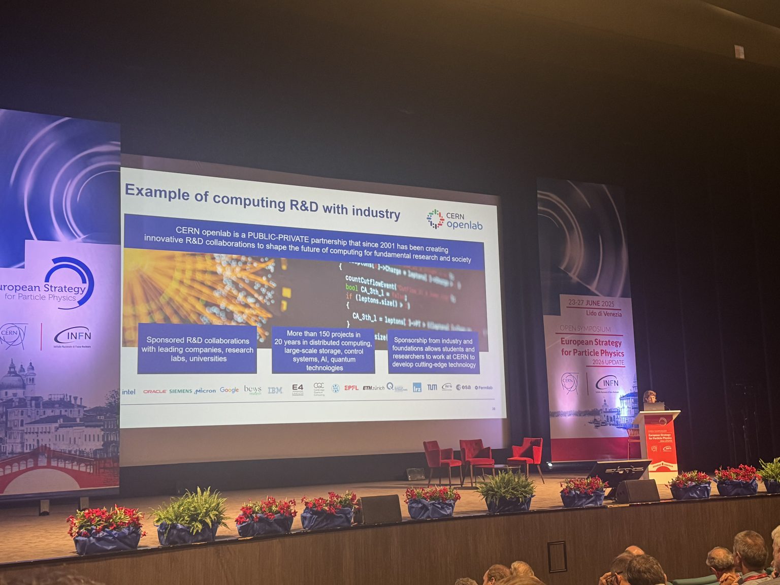 CERN openlab at the European Strategy for Particle Physics Meeting in Venice – openlab.cern